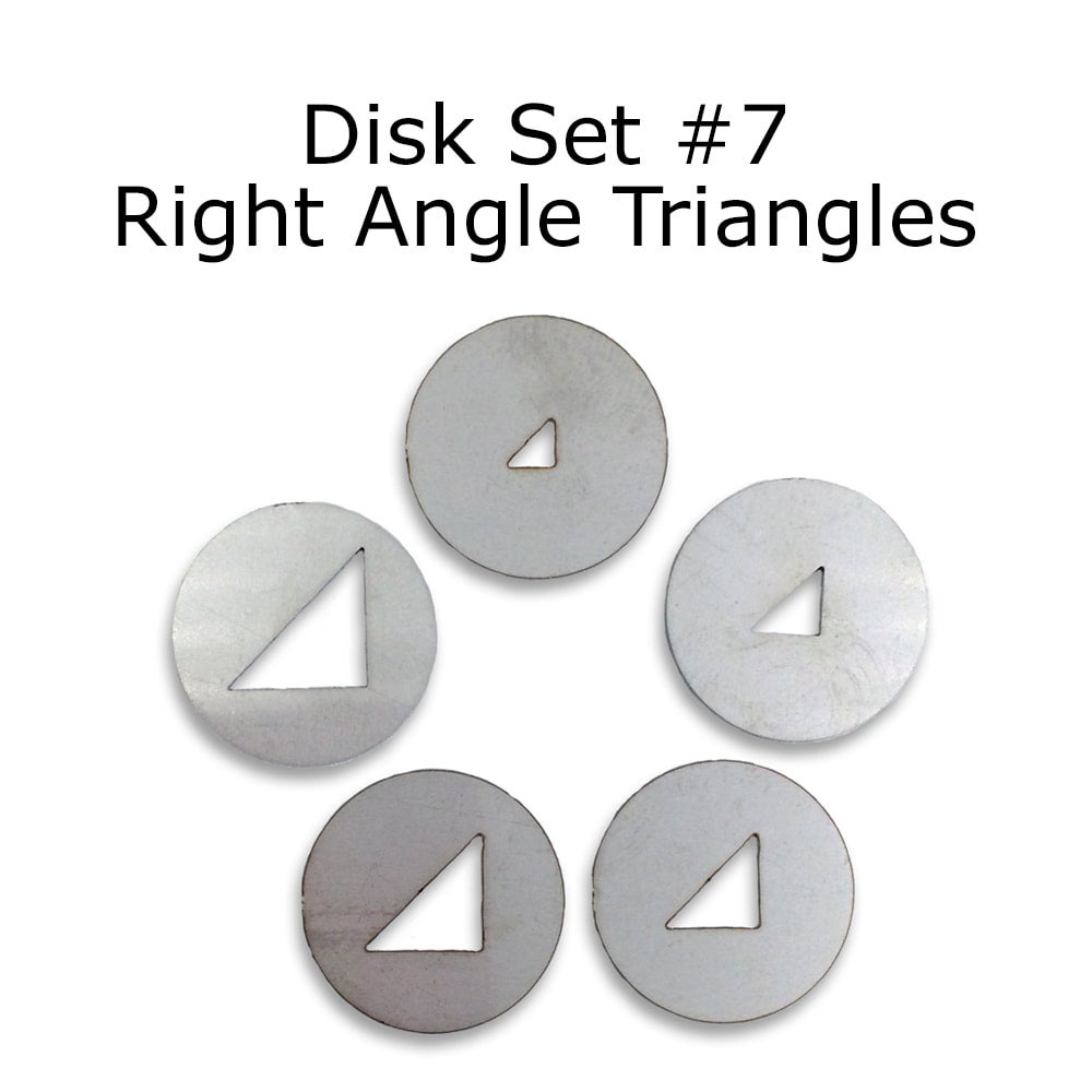 Polymer Clay Extruder Discs – Set #7 | Right-Angle Triangle Shapes ...