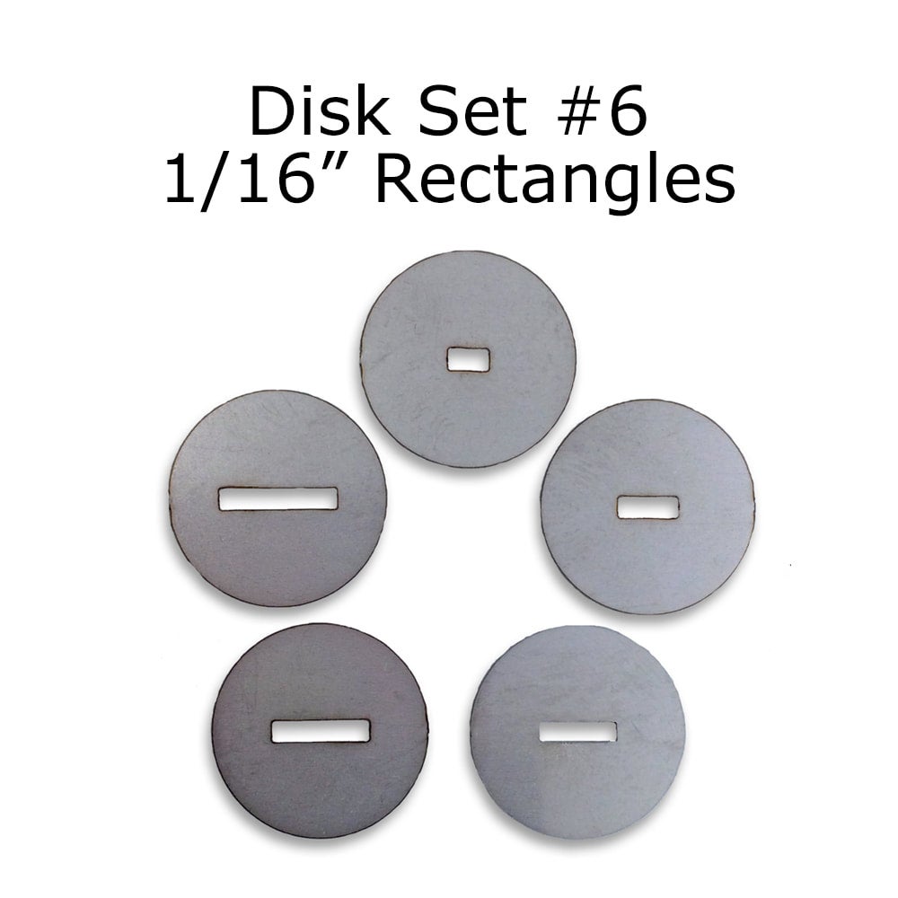 Polymer Clay Extruder Discs – Set #6 | Thin Rectangle Shapes ...