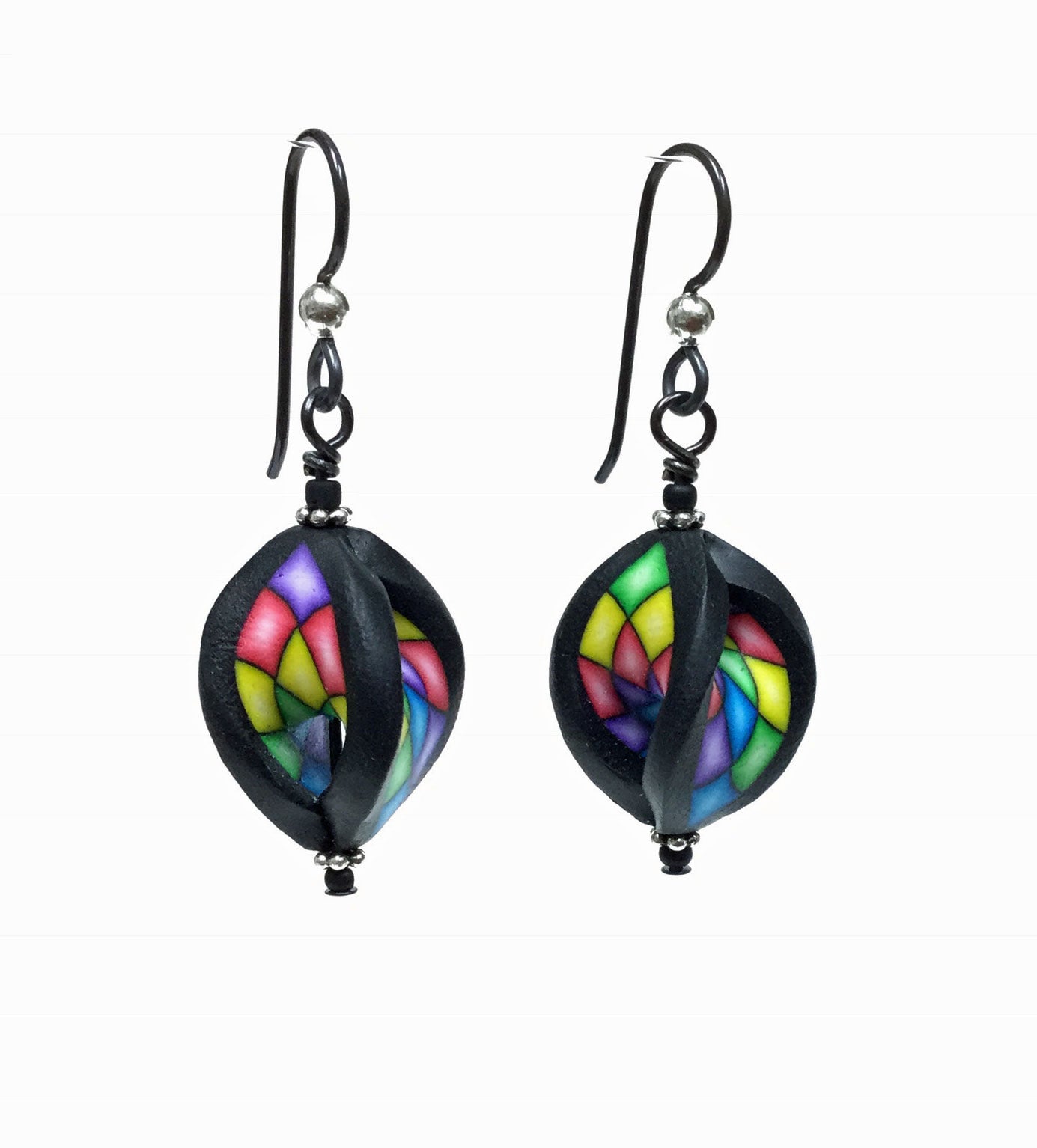 Polymer Clay Stained Glass Jewelry | Jennifer Patterson Designs