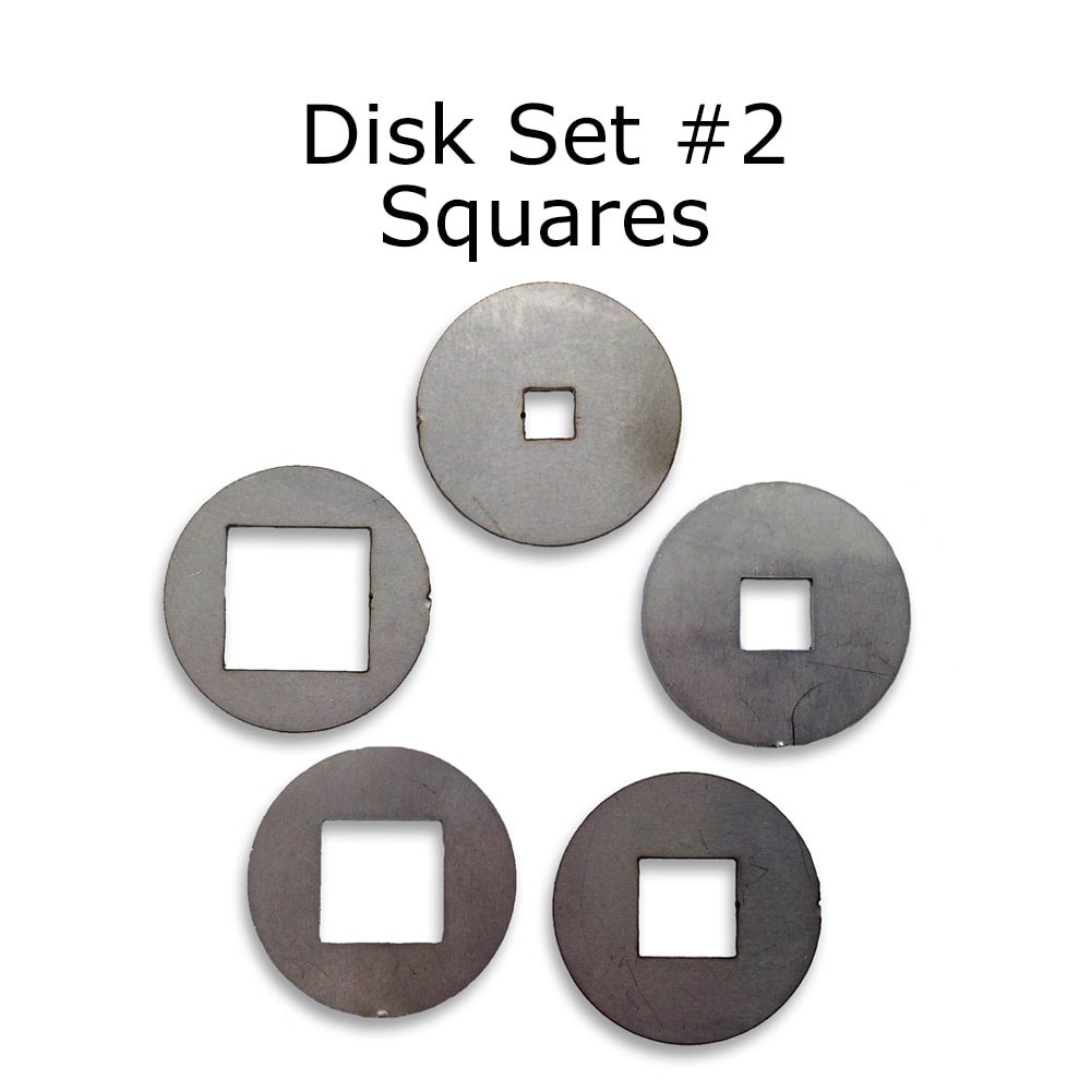 Polymer Clay Extruder Discs – Set #2 | 5 Square Sizes | Stainless Steel ...
