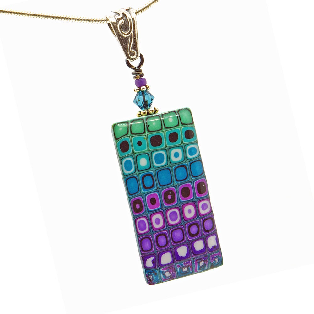 Pixelated Jewels, Polymer Clay Jewelry | Jennifer Patterson Designs