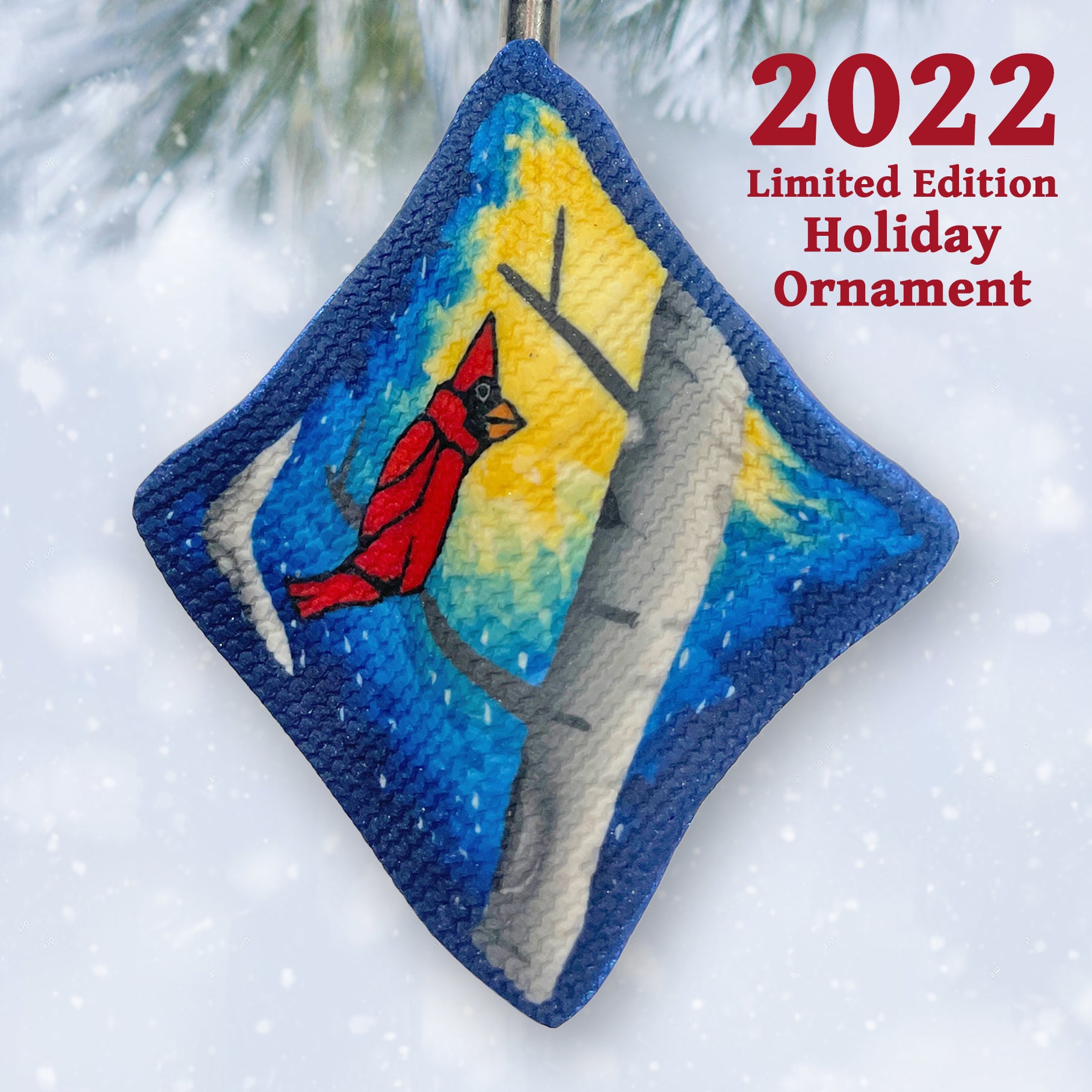 2022 Christmas Ornament (Cardinal) | Jennifer Patterson Designs