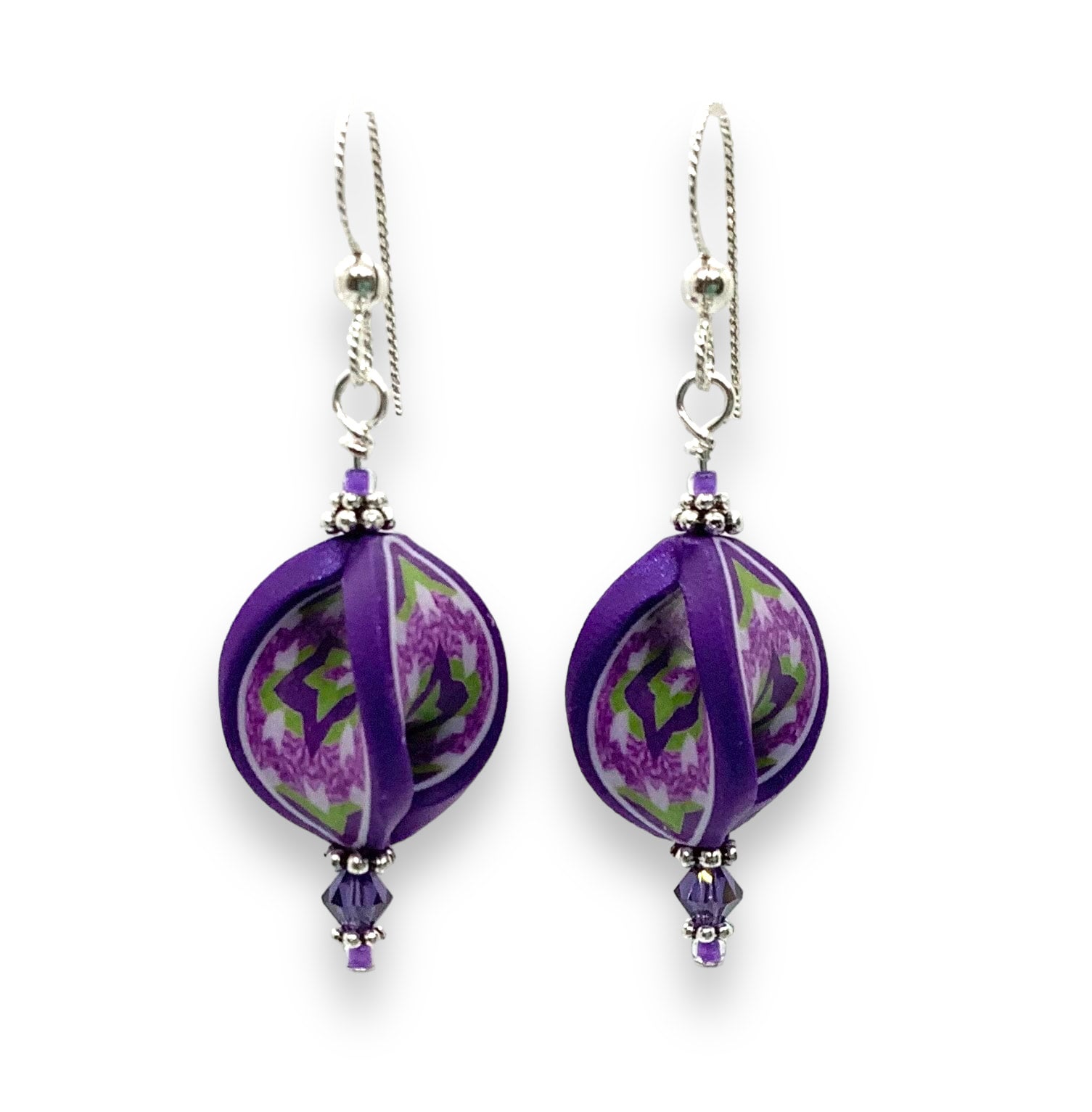 Purple Tulip Quilt Block Jewelry / Quilted in Clay /Jennifer Patterson ...