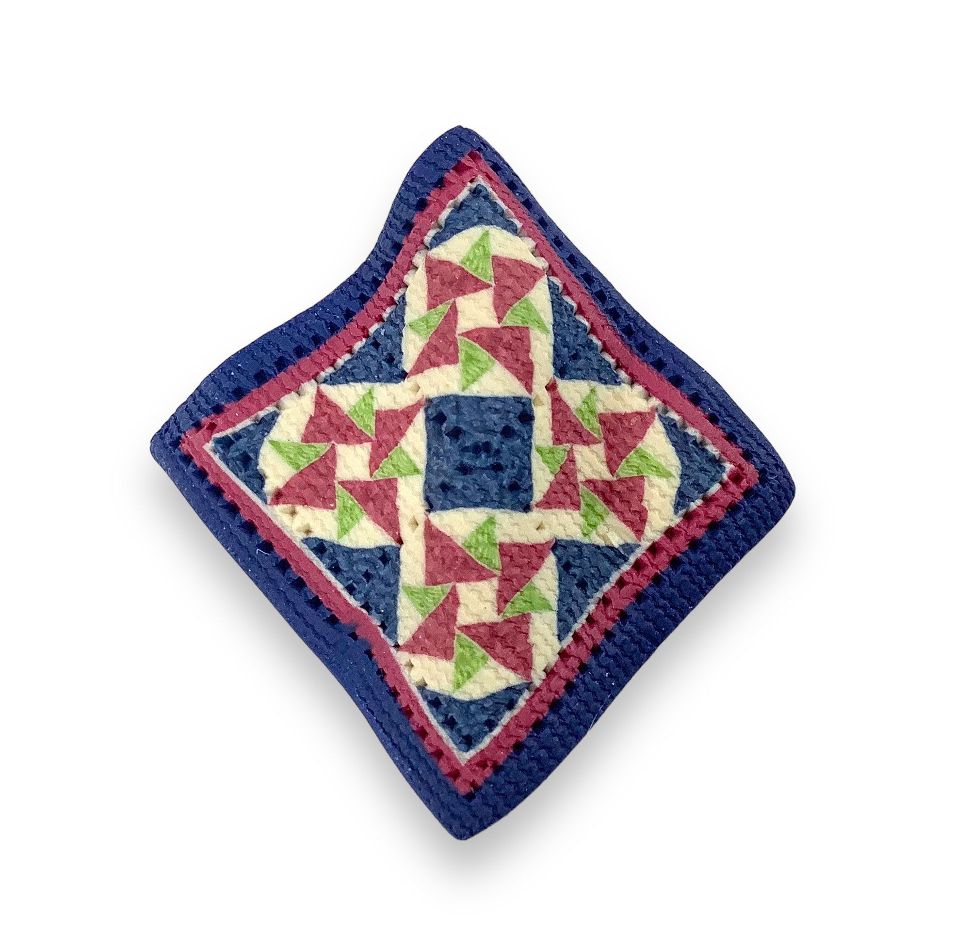 Double Windmill Quilt Block Jewelry / Quilted in Clay | Jennifer ...