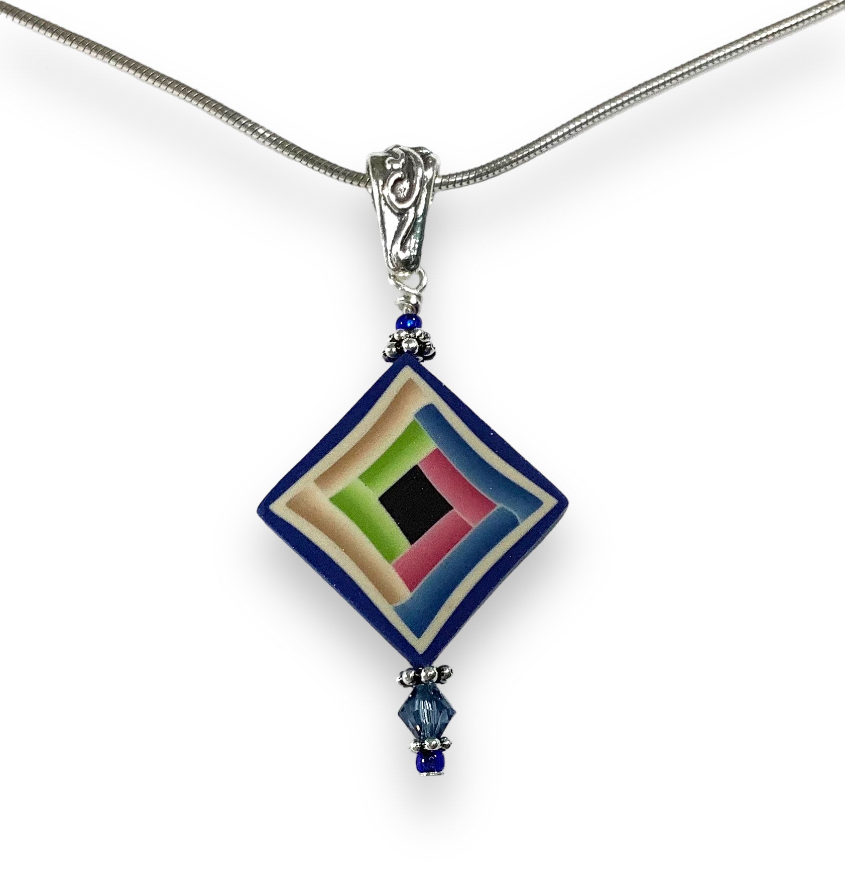 Indigo Log Cabin | Jennifer Patterson Designs