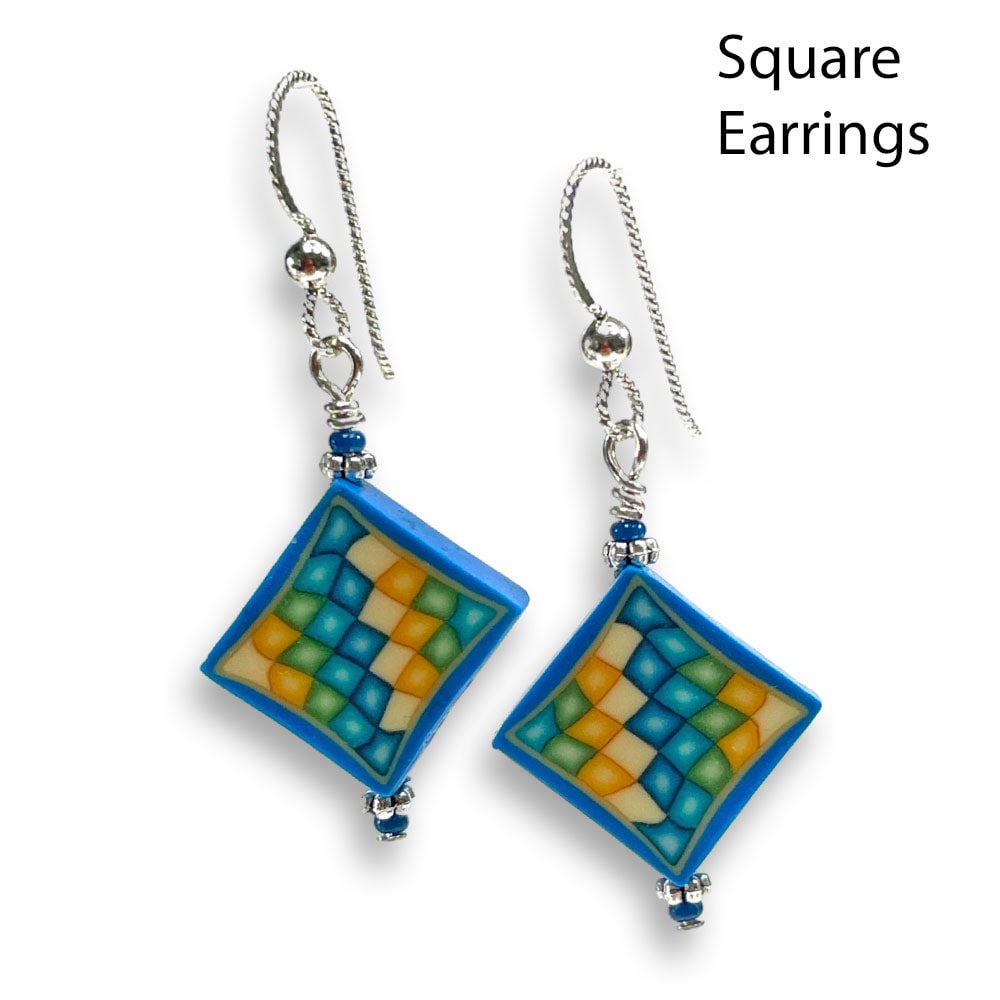 Desert Mood Quilt Block Jewelry, Earrings, Pendant, Brooch, Gift ...