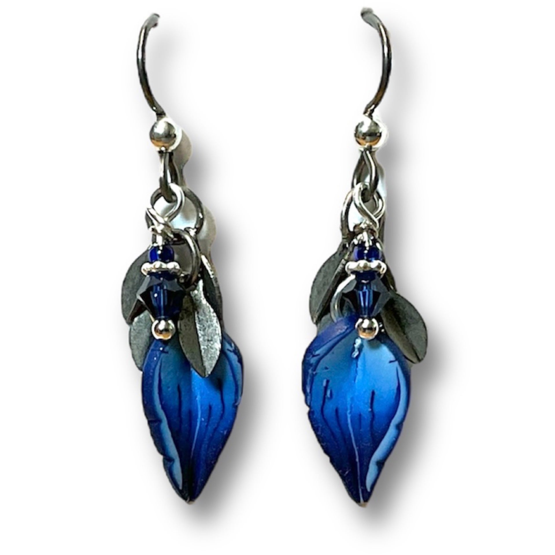 Dark Blue Leaves | Jennifer Patterson Designs